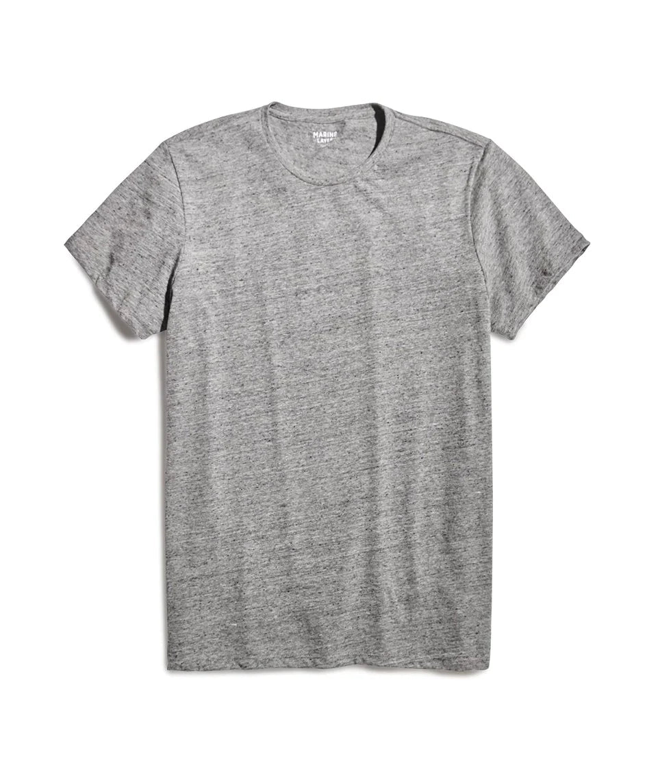 Signature Crewneck Tee - Flax Grey – Phineas Gage, West Chester
